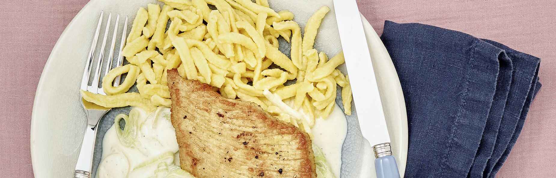 Rahmschnitzel - nicht nur mit Spätzle ein Genuss | Küchengötter