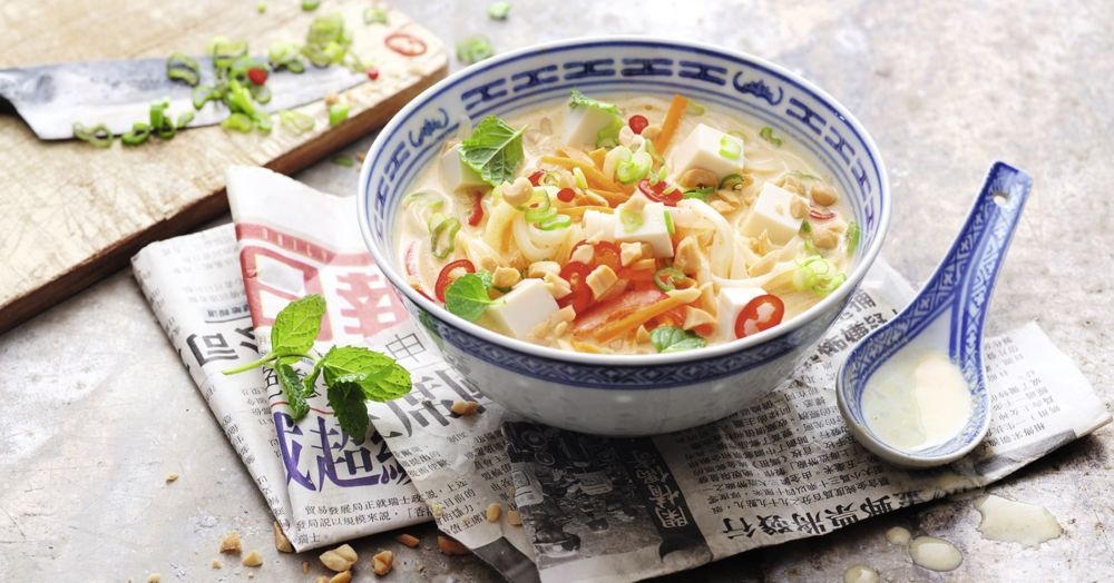 Vegetarische Laksa-Bowl Rezept | Küchengötter