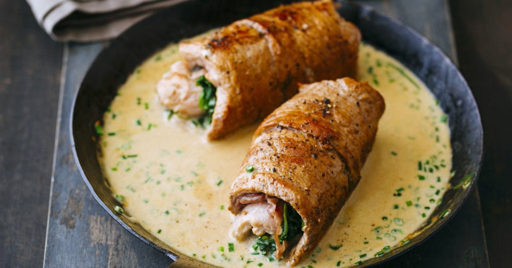 Kalbsroulade mit cremiger Sauce Rezept (glutenfrei) | Küchengötter