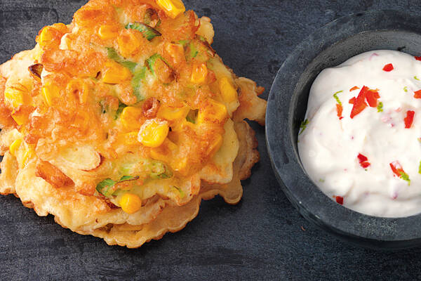 Maispuffer mit Schmant Rezept | Küchengötter