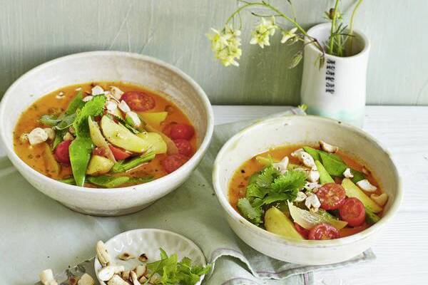 Bohnen-Kartoffel-Curry mit Cashews Rezept | Küchengötter