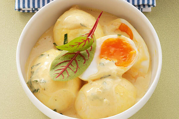 Senfeier mit Petersilie Rezept | Küchengötter