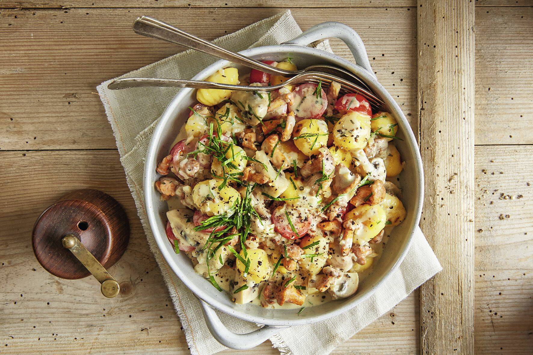 One Pot Gnocchi-Pfifferlings-Ragout | Küchengötter