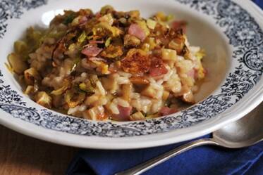 Marsala-Risotto mit Maronen und Rosenkohl Rezept | Küchengötter