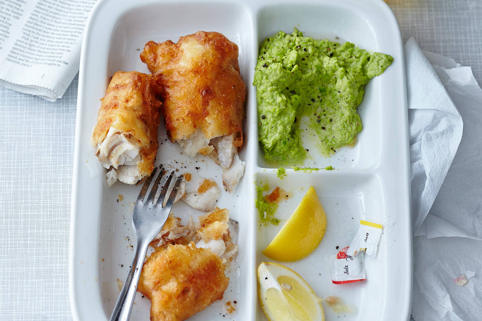 British Fish & Mushy Peas Rezept | Küchengötter