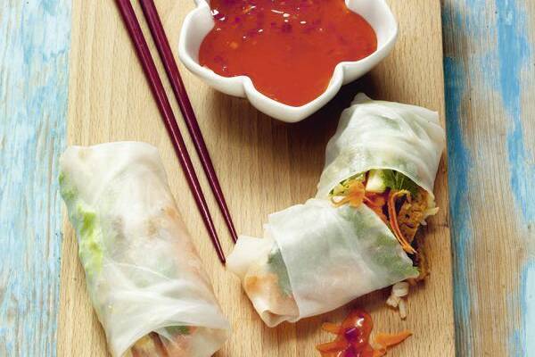 Seitan Summer-Rolls Rezept | Küchengötter