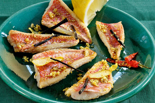 Rotbarbenfilets in Vanillebutter Rezept | Küchengötter