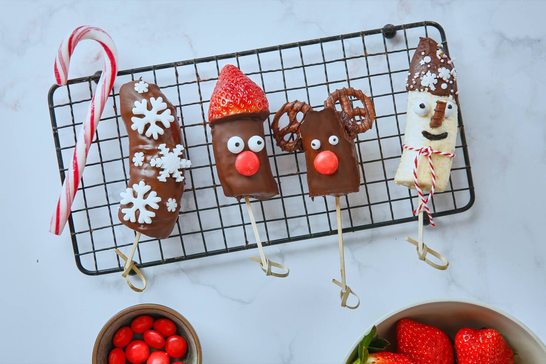 Weihnachtliche Schoko-Bananen Rezept | Küchengötter