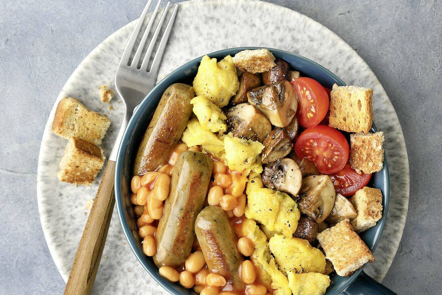 English-Breakfast-Bowl - vegan Rezept | Küchengötter