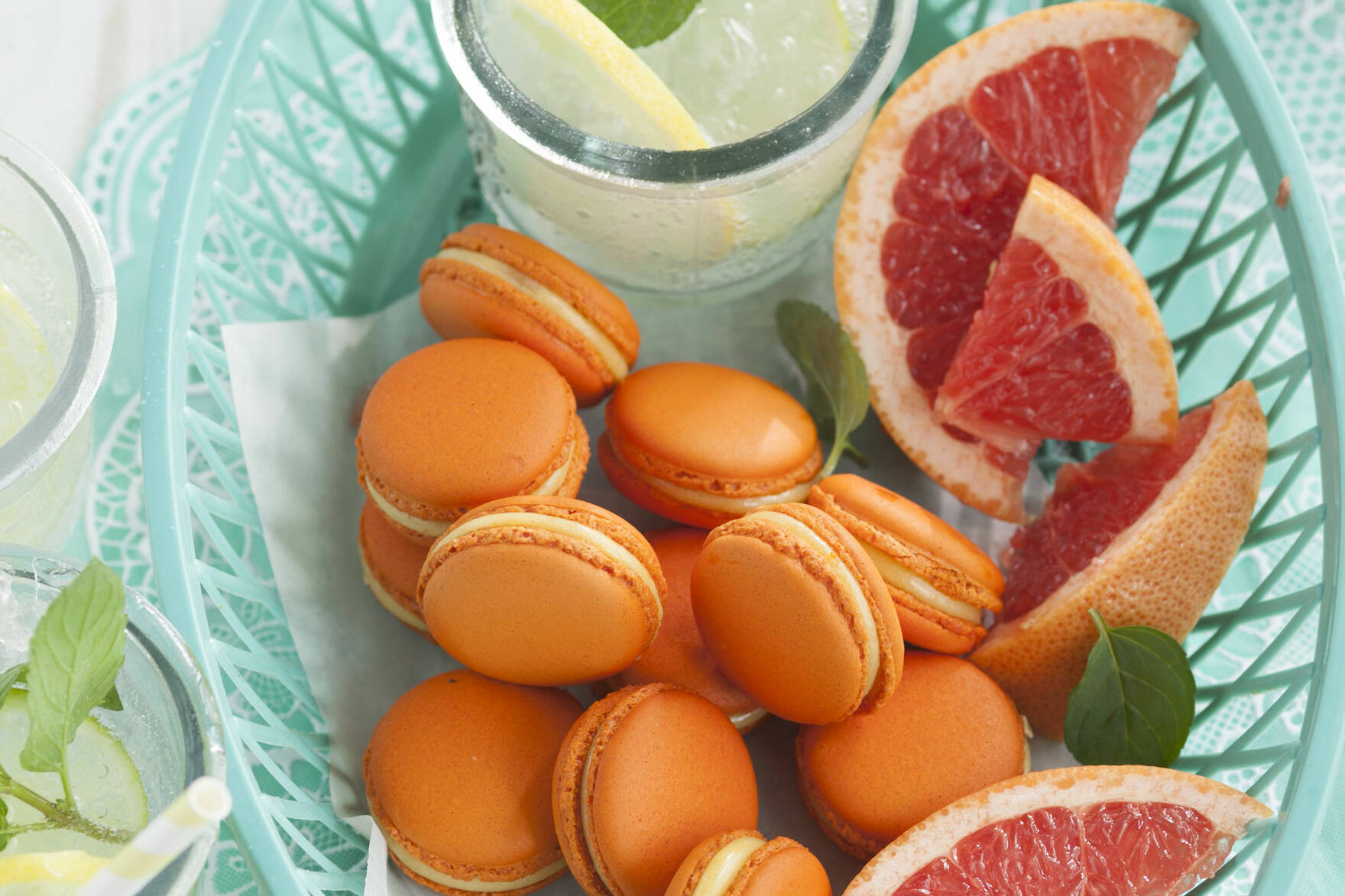 Grapefruit-Macarons Rezept | Küchengötter