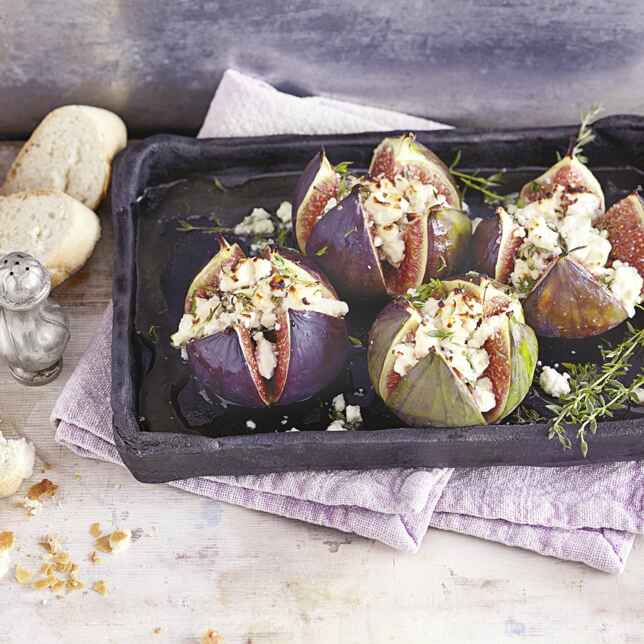 Schnelle Feigen mit Ziegenkäse Rezept | Küchengötter