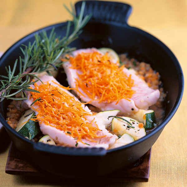 Rotbarsch mit Mairübchen Rezept | Küchengötter