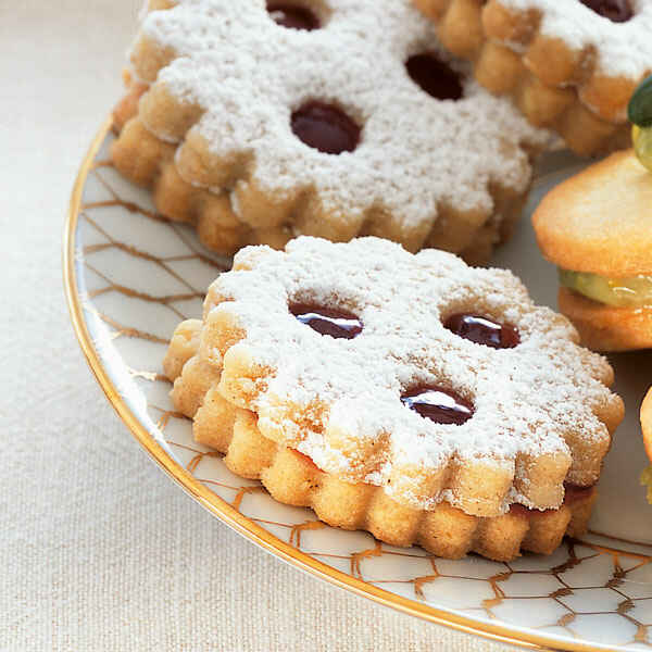 Linzer Schnitten mit Himbeerkonfitüre Rezept | Küchengötter