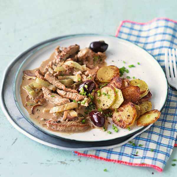 Leichte Kalbfleisch-Gemüse-Pfanne Rezept | Küchengötter