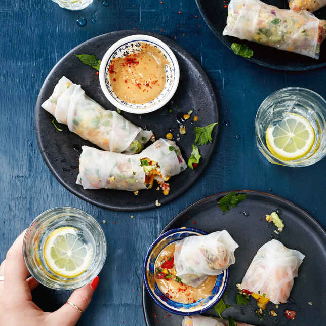 Summer Spring Rolls mit Garnelen | Küchengötter