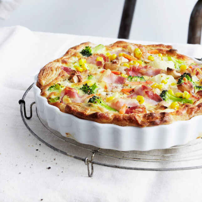 Quiche mit Speck und Zwiebeln Rezept | Küchengötter