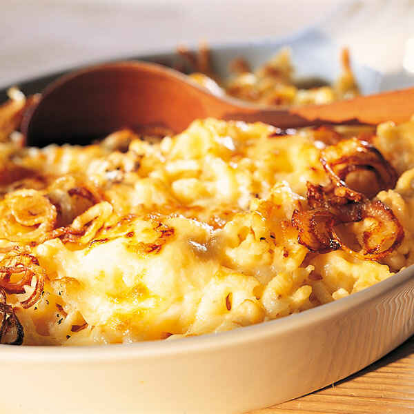 Schwäbische Käsespätzle Im Backofen
