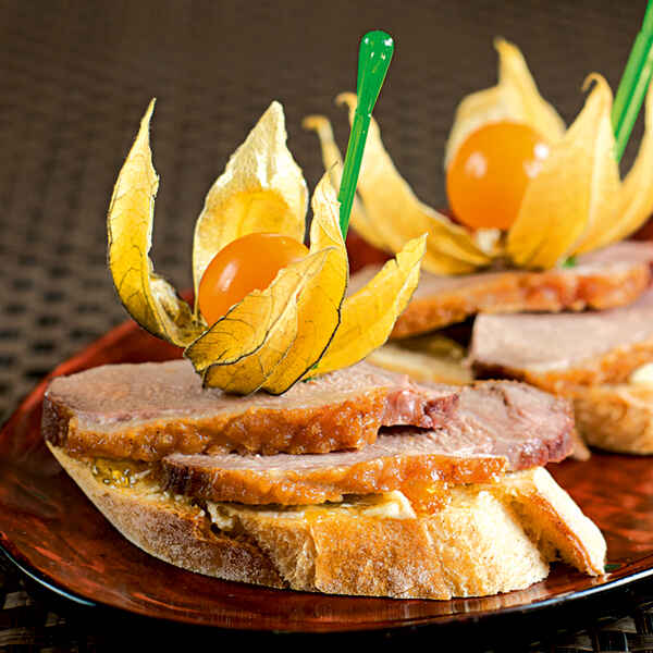 Lachs-Canapés mit Orangenbutter Rezept | Küchengötter