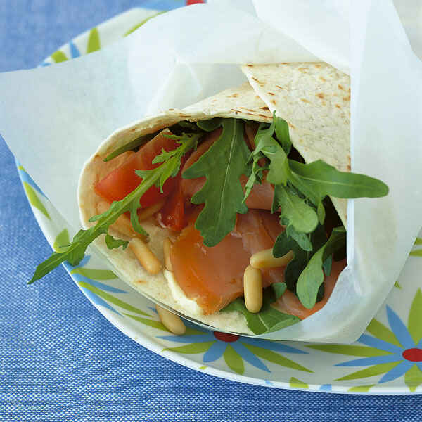 Wraps Mit Lachs Und Rucola