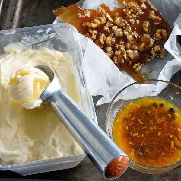 Feigen-Krokant-Parfait Rezept | Küchengötter