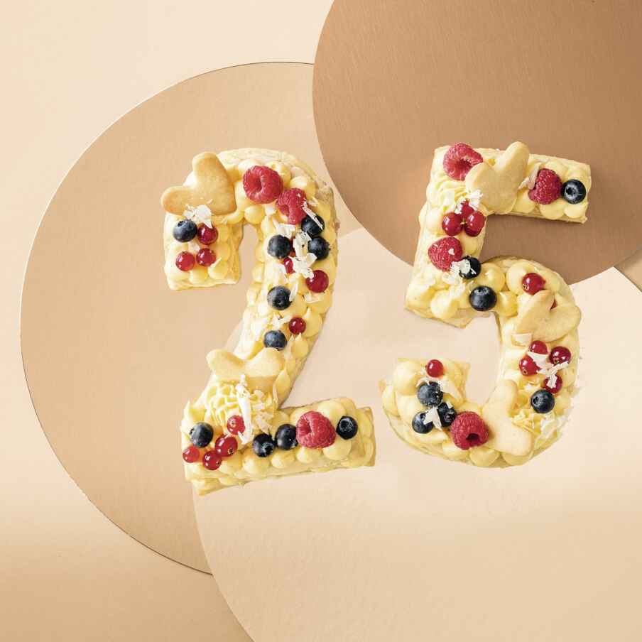 Lemon-Curd-Torte – Number Cake Rezept | Küchengötter