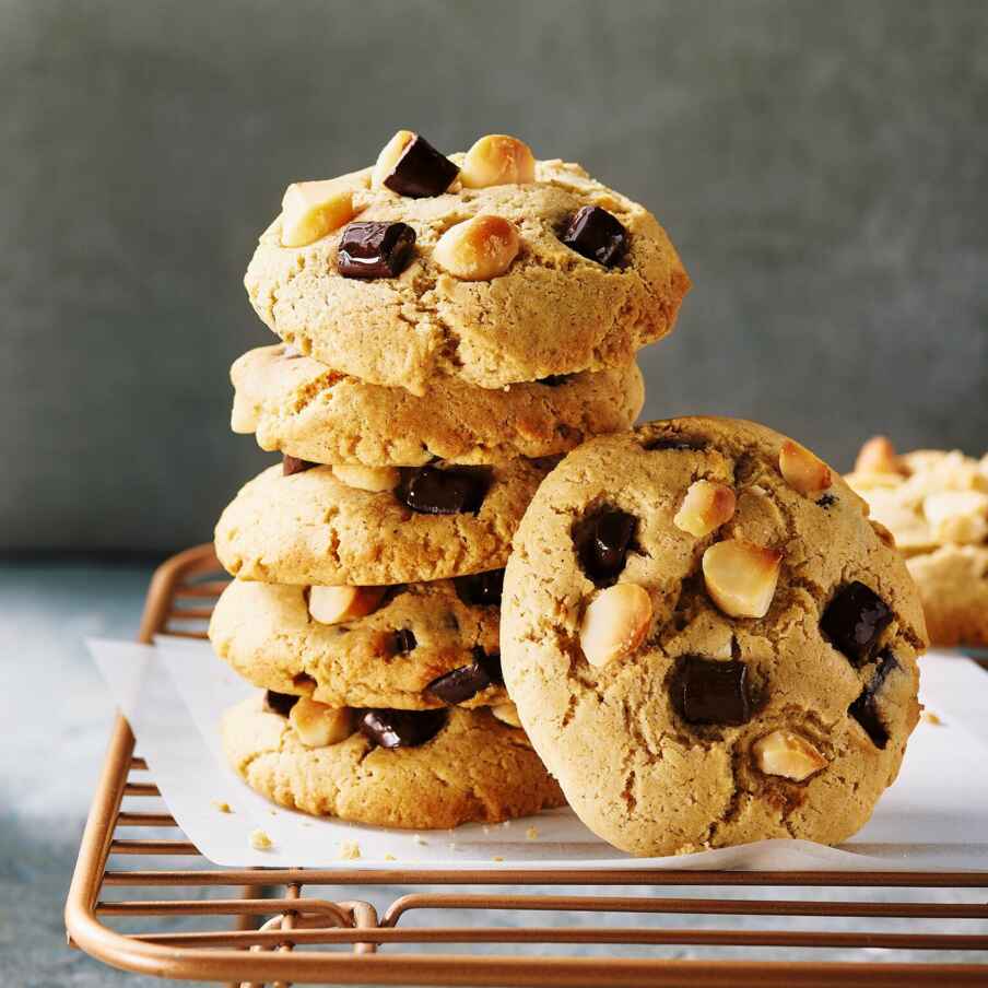 Vegane Macadamia-Erdnuss-Cookies Rezept | Küchengötter