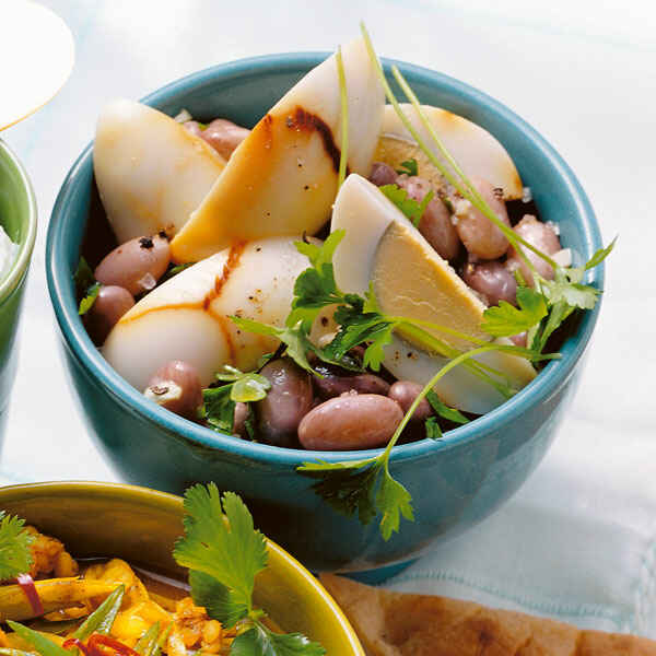 Braune Bohnen mit Eiern Rezept | Küchengötter