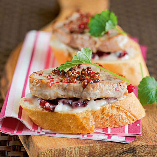 Filet-Cranberry-Canapés Rezept | Küchengötter